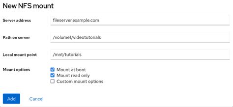 chapter 4 mounting nfs shares red hat product documentation