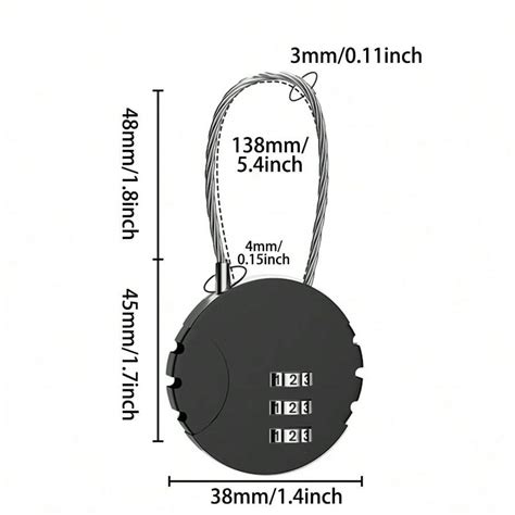 Metal Mini Dial Digits Code Lock Padlock Suitcase Combination Padlock Safety Travel Security For