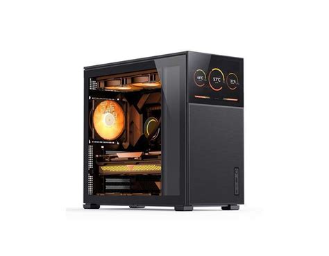 Jonsbon D41 Mesh SC PC Case LCD Display Mid Tower ATX Black D41 MESH SC BK CR GROUP