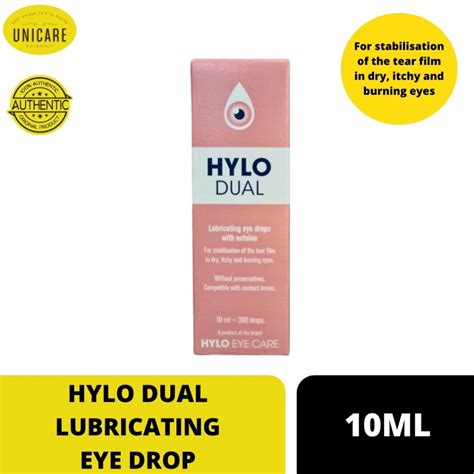 Hylo Dual Lubricating Eye Drop With Ectoine 10ml Shopee Malaysia