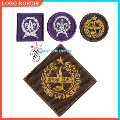 Jual Bet Kitri Bedge Seragam Logo Atribut Pramuka Pandu Tunas Putra Putri Bordir Shopee Indonesia