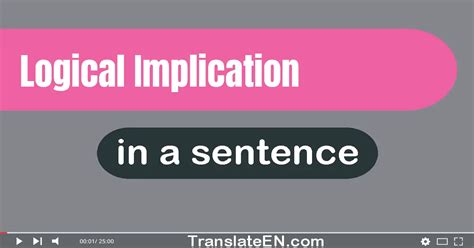 Logical Implication In A Sentence