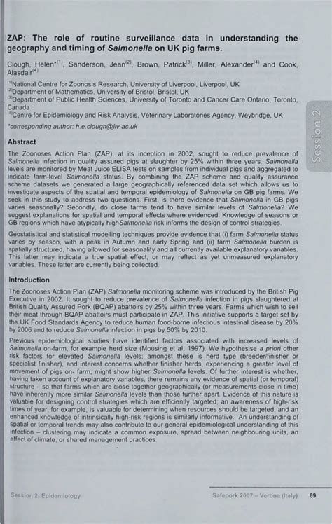 Pdf Zap The Role Of Routine Surveillance Data In Understanding The Geography And Timing Of