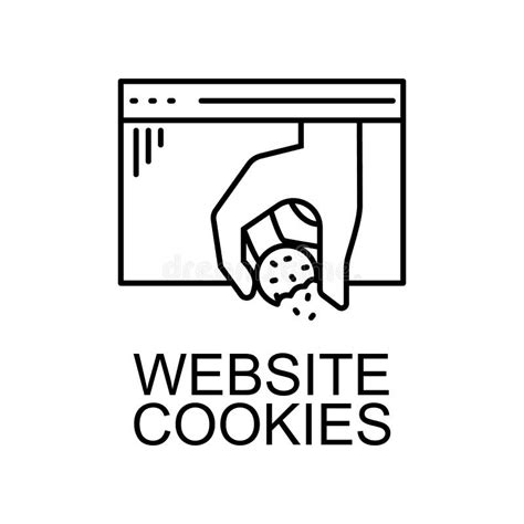 Website Cookies Icon Element Of Web Development Signs With Name For