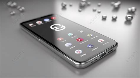 멋진 3d 스마트폰 소셜 미디어 아이콘이 포함된 은색 배경 사실적인 비주얼을 구현하세요 마케팅 대행사 배경 아이 배경 사실 배경 이미지 Hd 마케팅 대행사