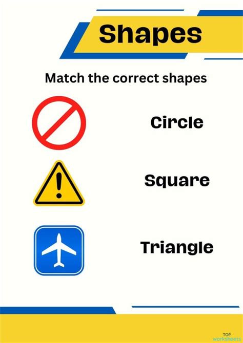 Shapes Assessment Interactive Worksheet Topworksheets