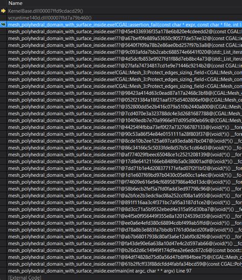 Cgal Threw Assertionexception When Executing Domainaddfeatures