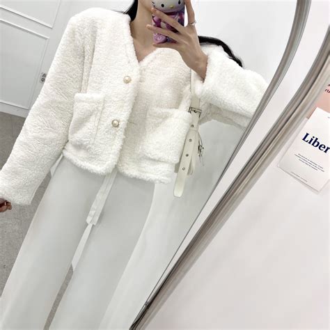 누빔안감 진주 뽀글이 양털 퍼자켓 3color 에이블리