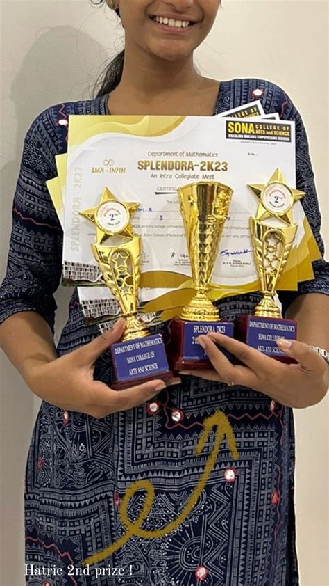 Srinidhi Balaji On Linkedin Hello Connections I Am Happy To Have Received Second Prize In Ppt…