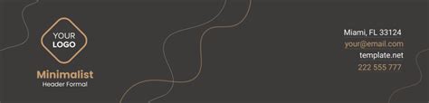 Minimalist Professional Header Template Edit Online Download Example Template Net