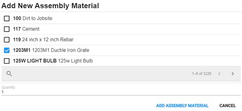 Add Assembly Parts To A Material