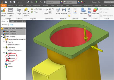 Cannot Manipulate Order Of Stress Analysis Studies In The Inventor