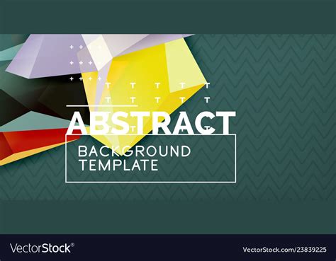 Triangular Low Poly Background Design Royalty Free Vector