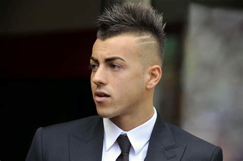 Stephan Kareem El Shaarawy Soccer Player Hairstyles Hair Cuts Side