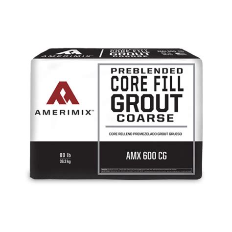 Amerimix Preblended Core Fill Coarse Grout Mix 80 Lb Schillings