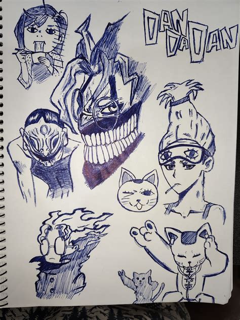 Dandadan Dandandan Drawing Dandan Drawings Dagon Jjk Drawing