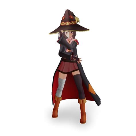 3d Model Megumin 3d Vrchat Model Vr Ar Low Poly Cgtrader