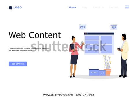 Programmer Engineering Development Vector Illustration Concept Stock