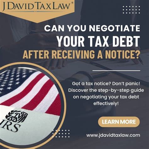 Received A Tax Notice Heres How To Negotiate Tax Debt