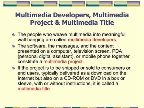 Lecture 01 Introduction To Multimediapptx Digital Audio Computer Software And Applications