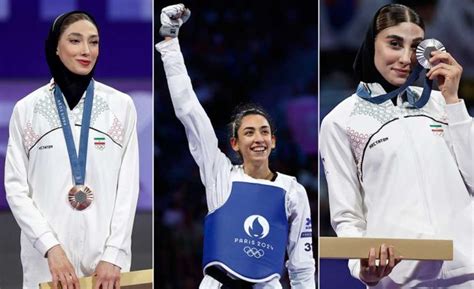 Iranian Women Athletes Win Medals For Taekwondo In Paris 2024 Olympics