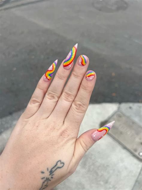 Lesbian Pride Nails 🌈 Perry The Platypus Nails Art Designs Lesbian