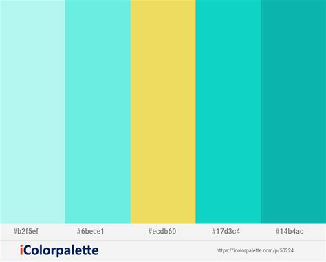 turquoise color palette inspiration