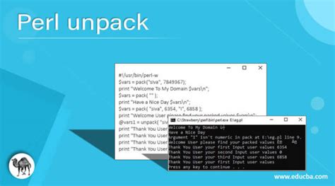 Perl Unpack How Does Unpack Function Work In Perl