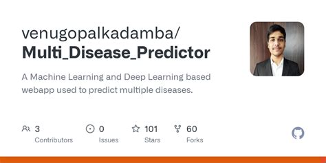 github venugopalkadamba multi disease predictor a machine learning and deep learning based