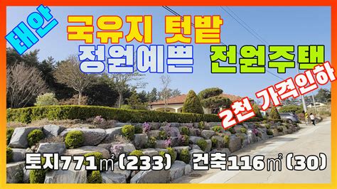 가장큰부동산 On Twitter 물건번호2076 태안군 소원면 정원예쁜 전원주택 가격인하 매매 합니다 넓은 국유지 텃밭