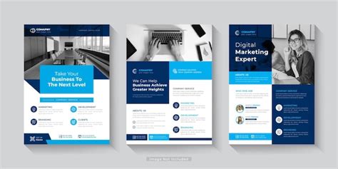 premium vector a set of three web pages for a marketing company