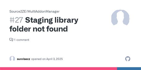 Staging Library Folder Not Found · Issue 27 · Source2zemultiaddonmanager · Github