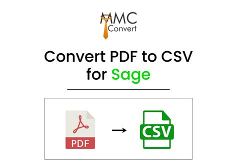 Convert Pdf To Csv For Sage Effortless Data Migration Mmc Convert