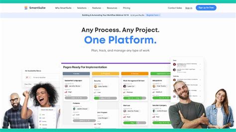 smartsuite one platform to manage work nocode journal