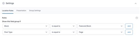 Acf Block Location Rules Acf Support