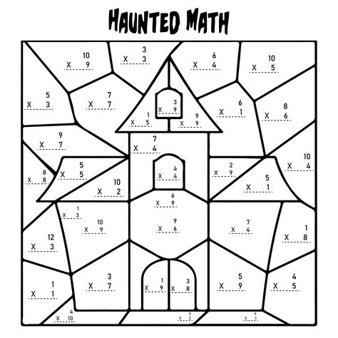Multiplication Worksheets Halloween Printable Word Searches