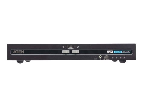 Aten 2 Port Usb Dp Single Display Pp4 0 Secure Kvm Switch With Cs1182dp4c