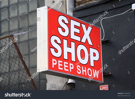 Sex Shop Peep Show Sign Stock Photo 73060309 Shutterstock