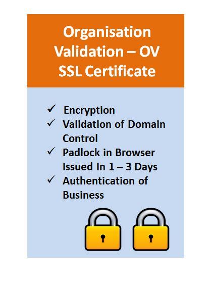 Organisation Validation OV SSL Certificates Best Digital Marketing Agency Web Design