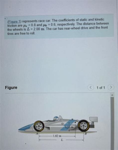 Solved Figure 1 Represents Race Car The Coefficients Of
