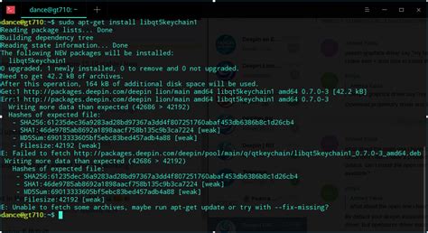 Libqt5keychain1 Install Error Issue 1140 Linuxdeepin Developer Center GitHub