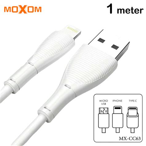 Moxom Mx Cc63 Charge Data Support Fast Cable 1m Tezkarshop Official Website