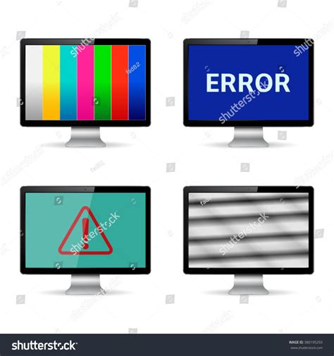 No Signal System Error Message Test Stock Vector Royalty Free Shutterstock