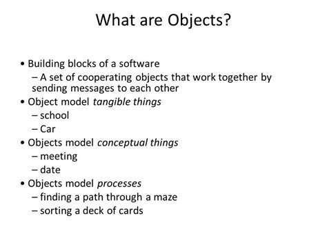 Object Oriented Programming Object And Classes Lecture MBY Ppt