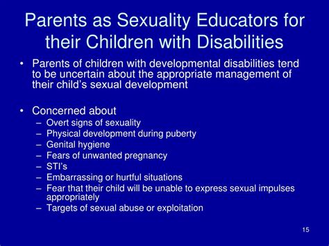 Ppt Human Sexuality Education For Students With Disabilities
