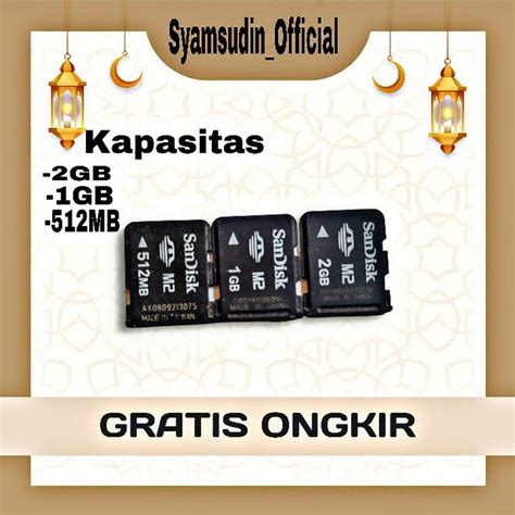 Jual MEMORY CARD M2 ORIGINAL8GB 4GB 2GB 1GB 512GB Shopee Indonesia