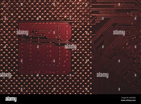 Processor Pins Macro Computer Motherboard Close Up Cpu Pins On A Circuit Board Micro Elements
