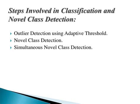 ppt classification and novel class detection of feature based stream data powerpoint