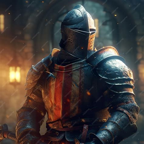 Premium Ai Image Crusader In Armor3d Cinematic Knight Ai Generate Premium Ai Image Crusader In Armor3d Cinematic Knight Ai Generate