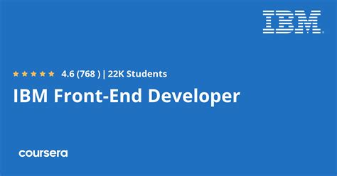 ibm front end developer welcome